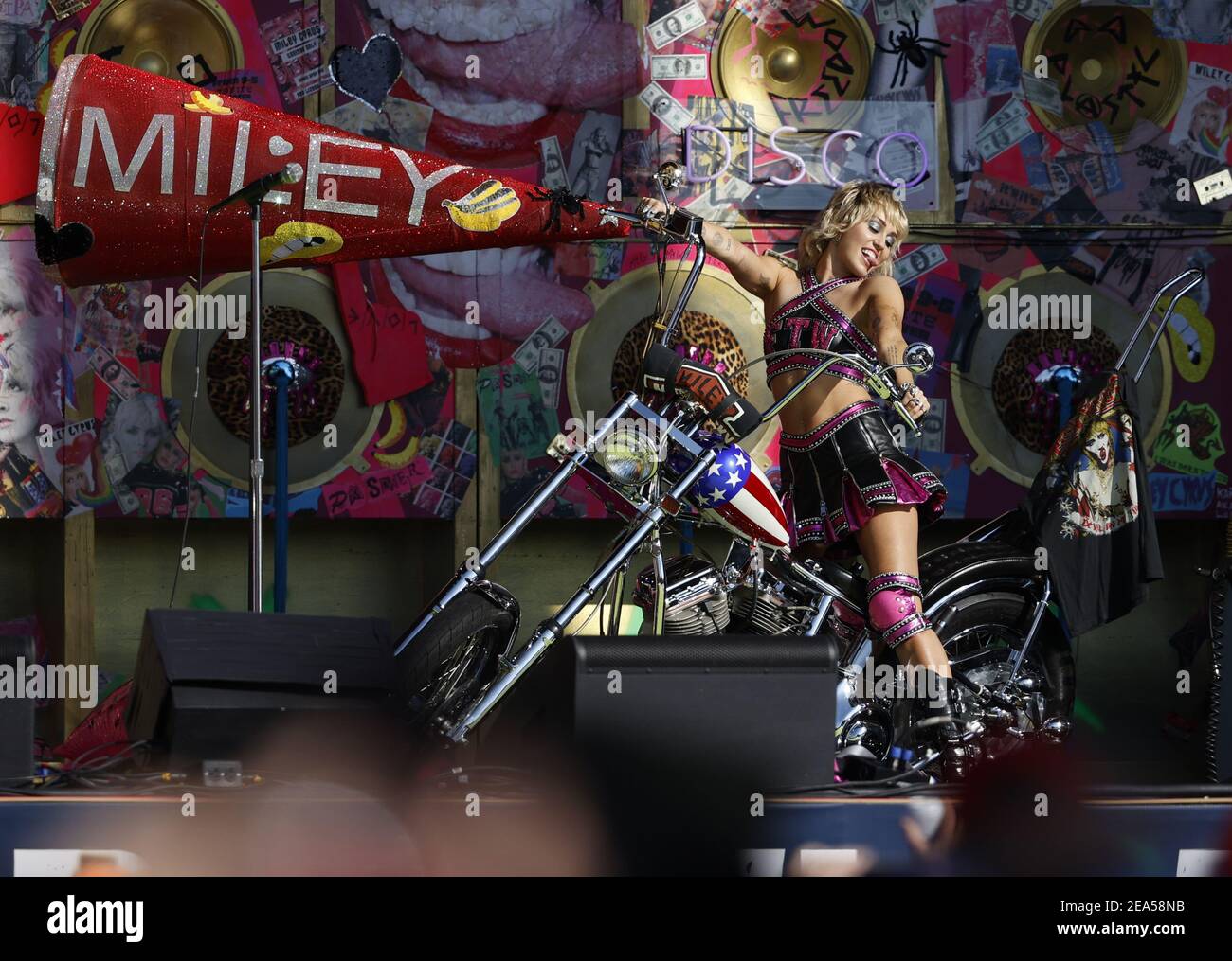 Tampa, United States. 07th Feb, 2021. Recording artist Miley Cyrus ...
