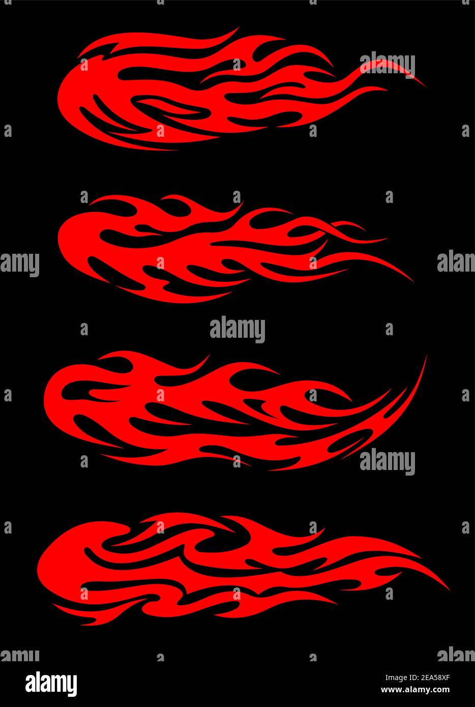 Tribal Flame Design Flame Decal. Tribal Fire Symbol Design. Fire Flame