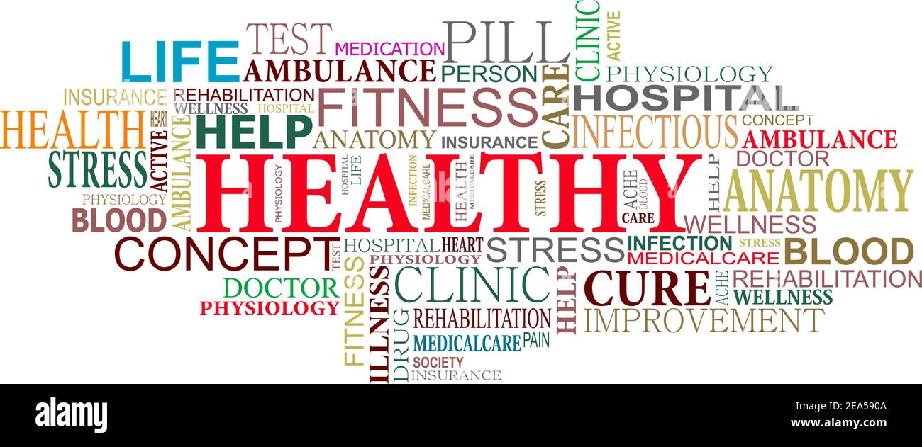 Health and care tags cloud for web design Stock Vector Image & Art - Alamy