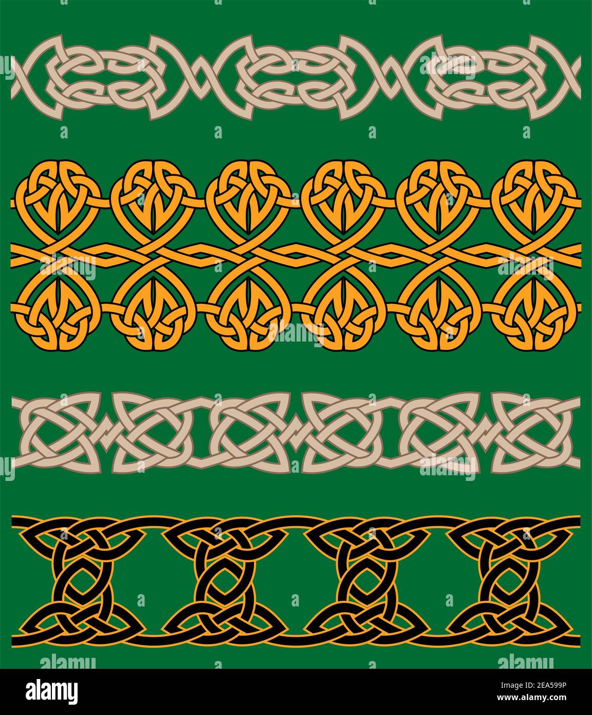 Celtic embellishments and ornaments for ornate and decoration Stock ...