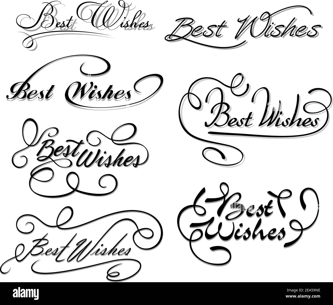 Best Wishes Calligraphic Elements For Design And Decorations Stock best-wishes-calligraphic-elements-for-design-and-decorations-stock