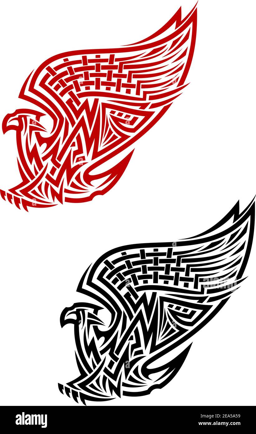 Griffin symbol in celtic style for tattoo or heraldry design Stock ...