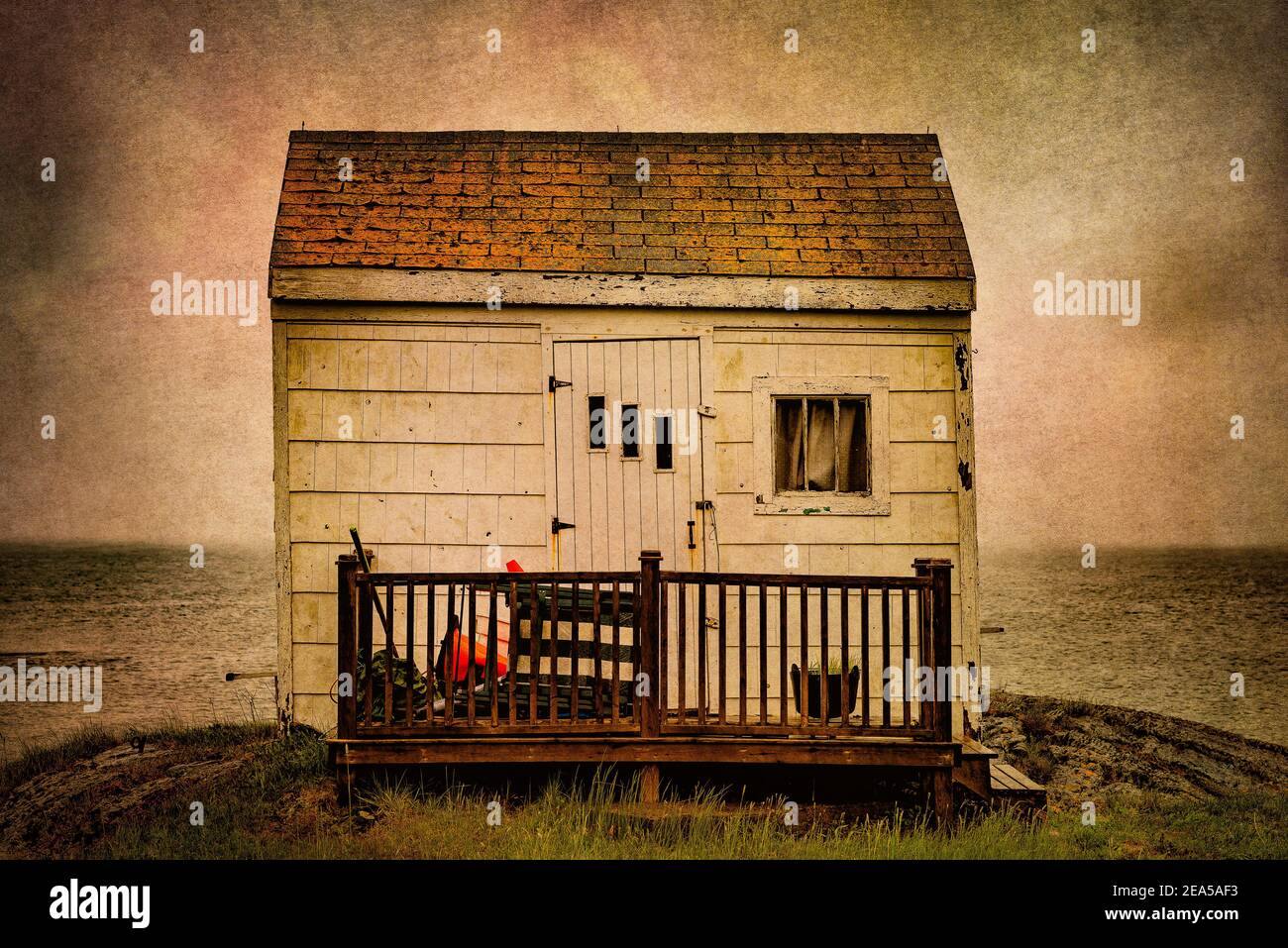 Fishing Shack - Blue Rocks - Nova Scotia Stock Photo - Alamy