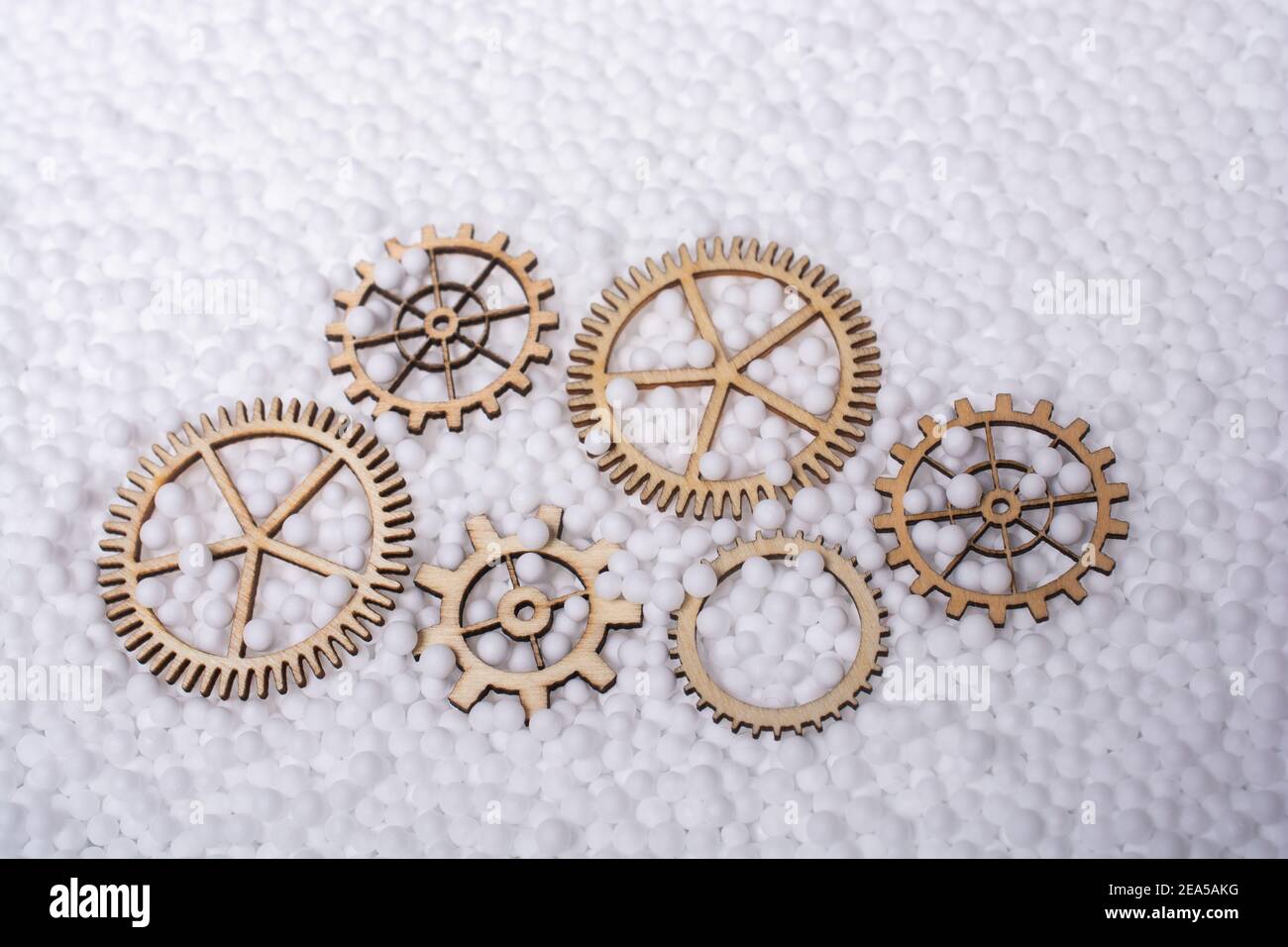 Gear wheels as The concept of mechanism Stock Photo - Alamy