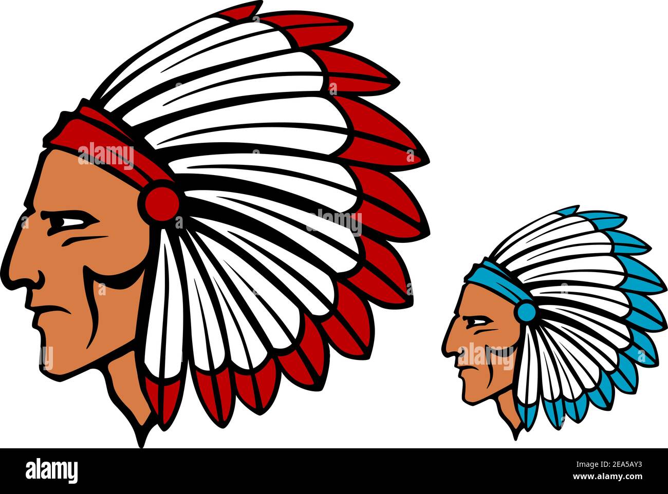 Brave tomahawk mascot in cartoon style for tattoo or another design ...