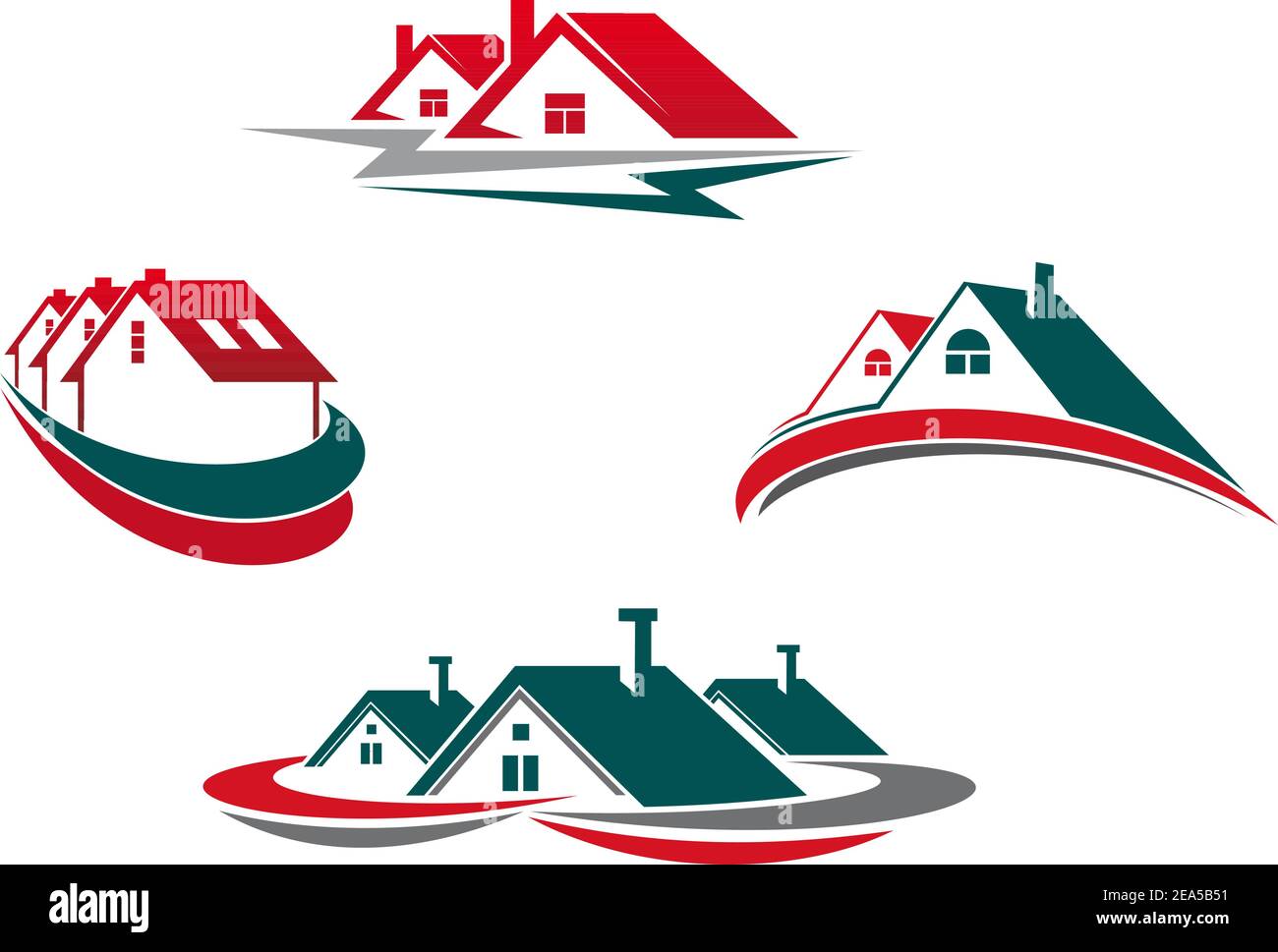 Houses homes architecture Stock Vector Images - Alamy