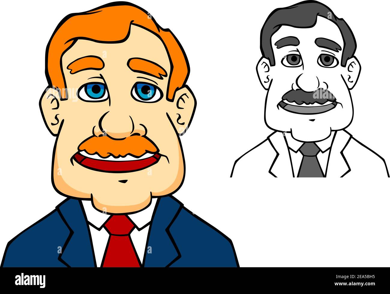 Cartoon male head speech Cut Out Stock Images & Pictures - Alamy