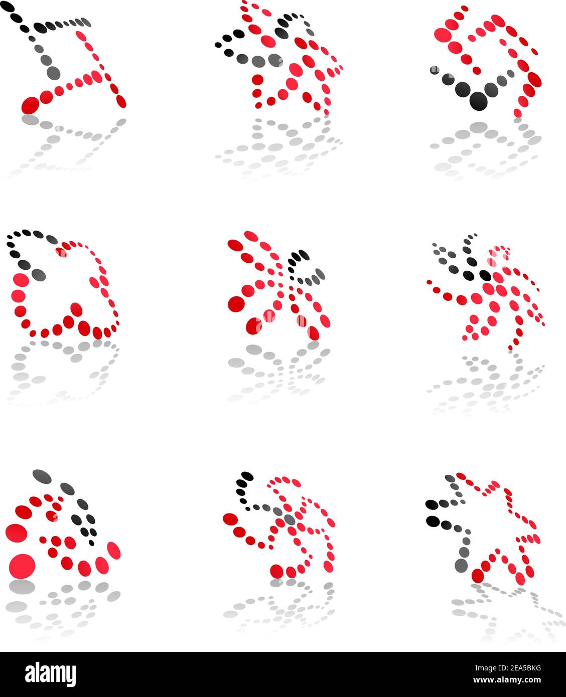 Color abstract pictograms set for business design Stock Vector Image ...