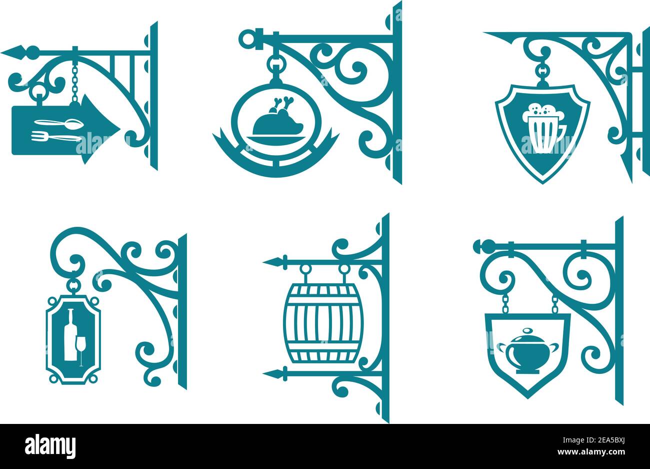 Pubs and bar restaurants Stock Vector Images - Alamy