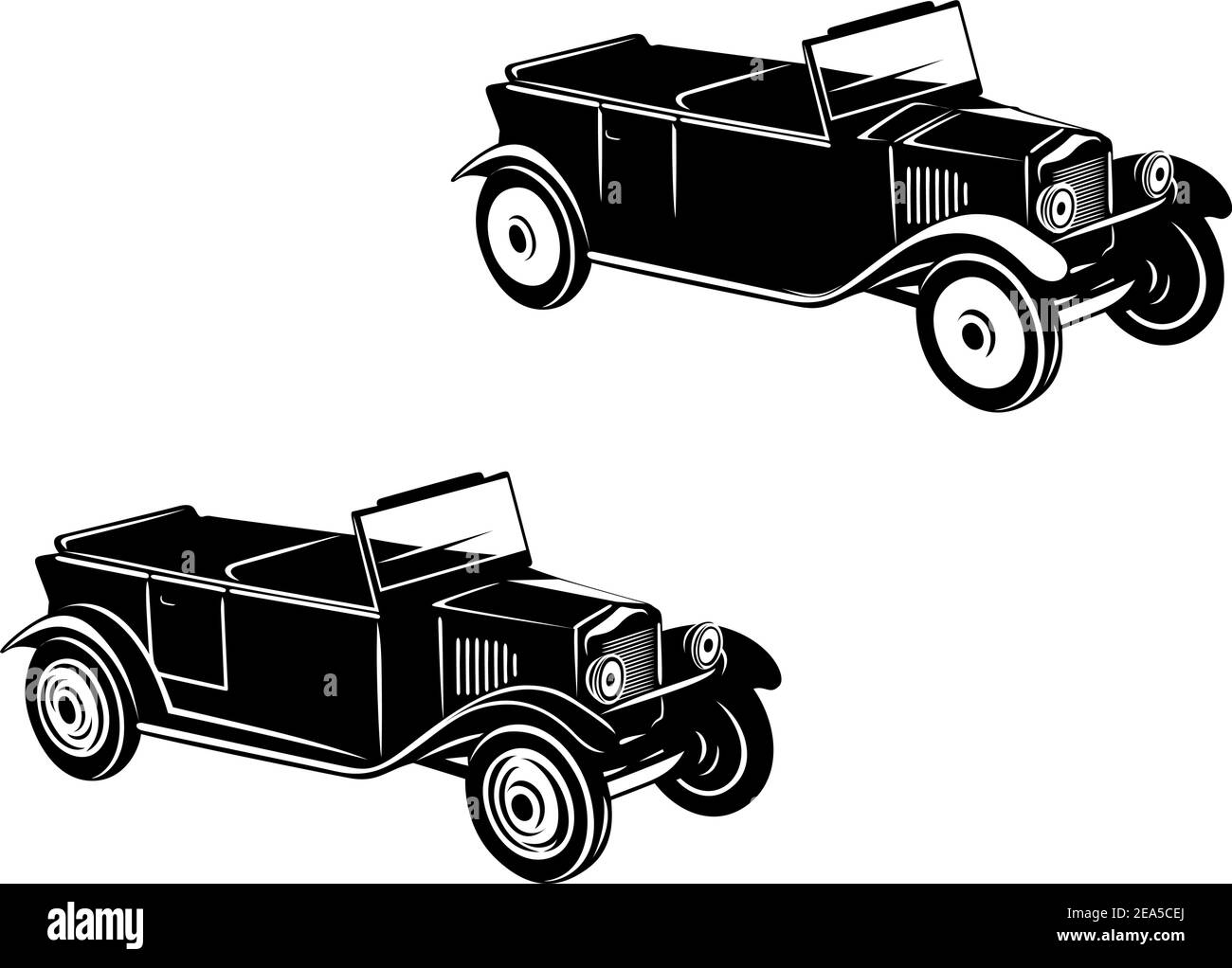 1920s Gangsters Car Clip Art