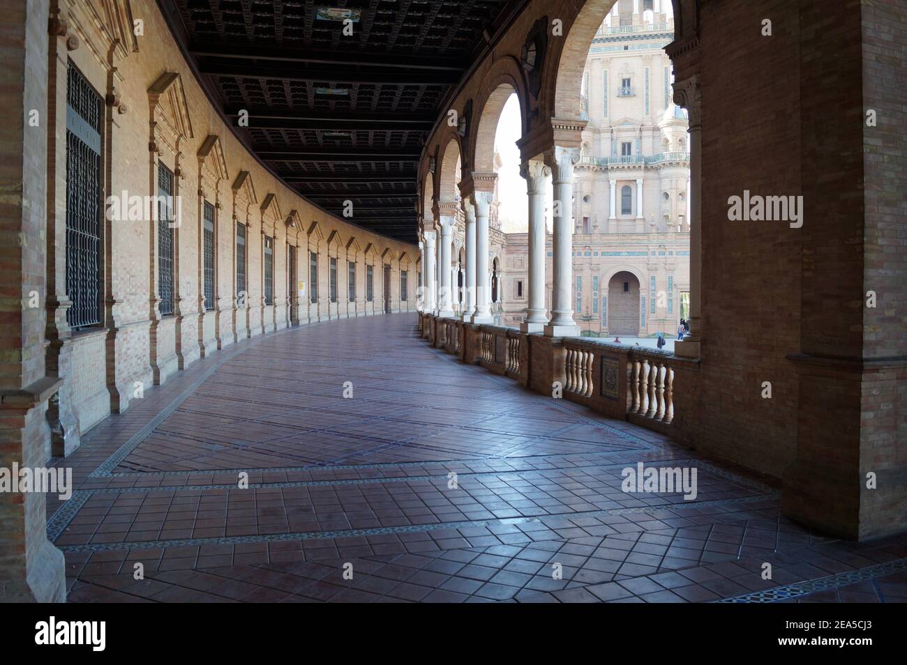 View of the Southern colonnade terrace, Spain Square, built in 1928 for ...