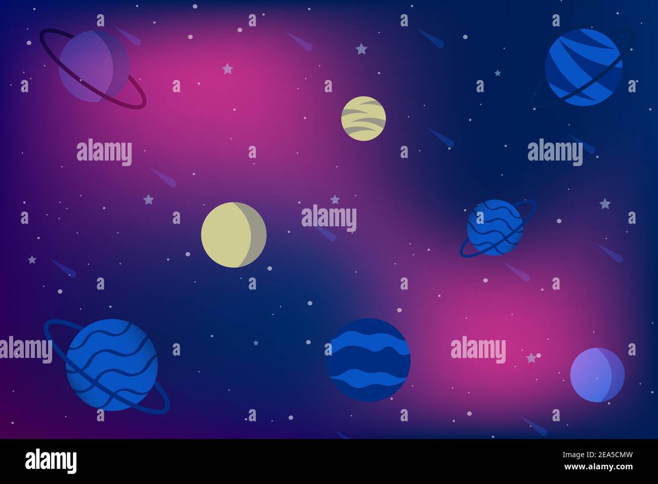Space background with planets Stock Vector Image & Art - Alamy