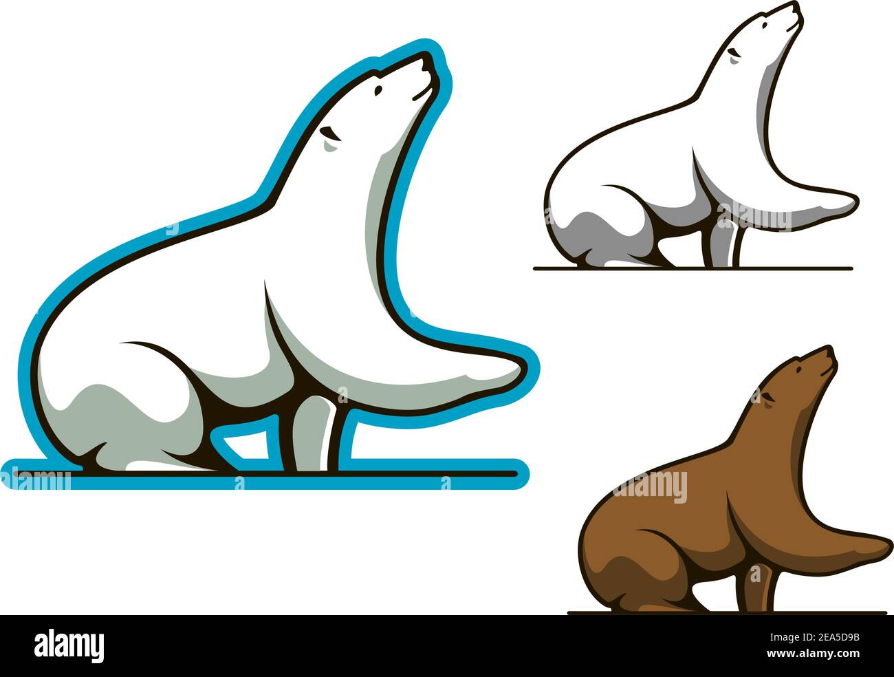 Fierce predator mascot emblem Cut Out Stock Images & Pictures - Alamy