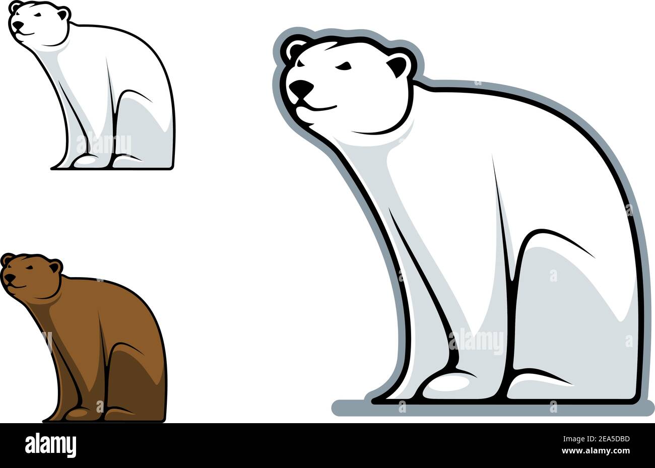 Big grizzly bear on Stock Vector Images - Alamy