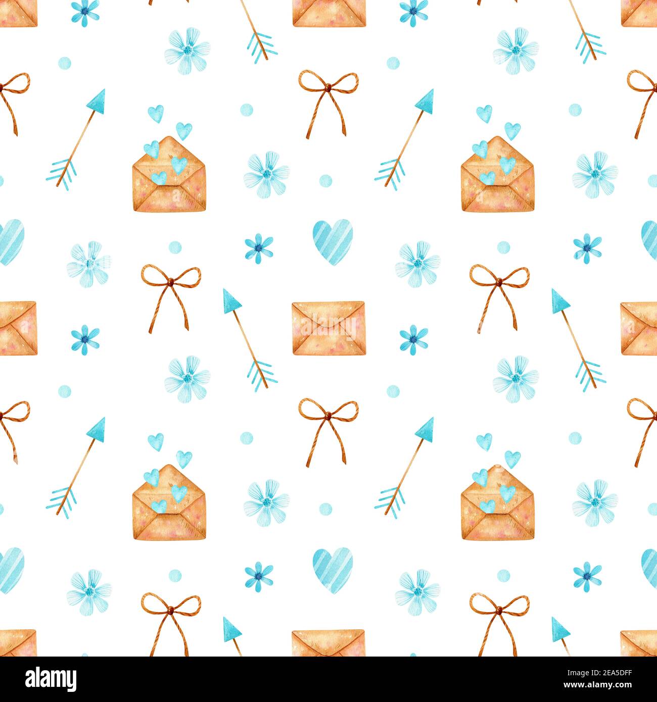 Hearts love bows pattern hi-res stock photography and images - Alamy