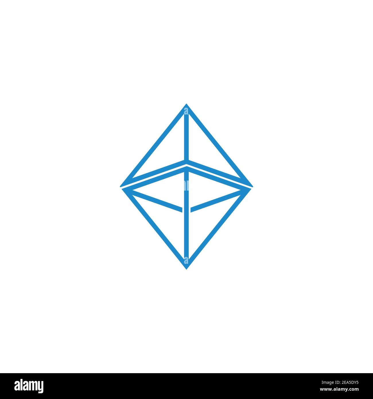 vector of arrow lines overlapping design logo Stock Vector Image & Art ...
