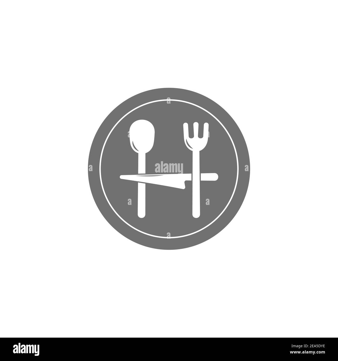 abstract letter h food tools plate restaurant logo vector Stock Vector ...