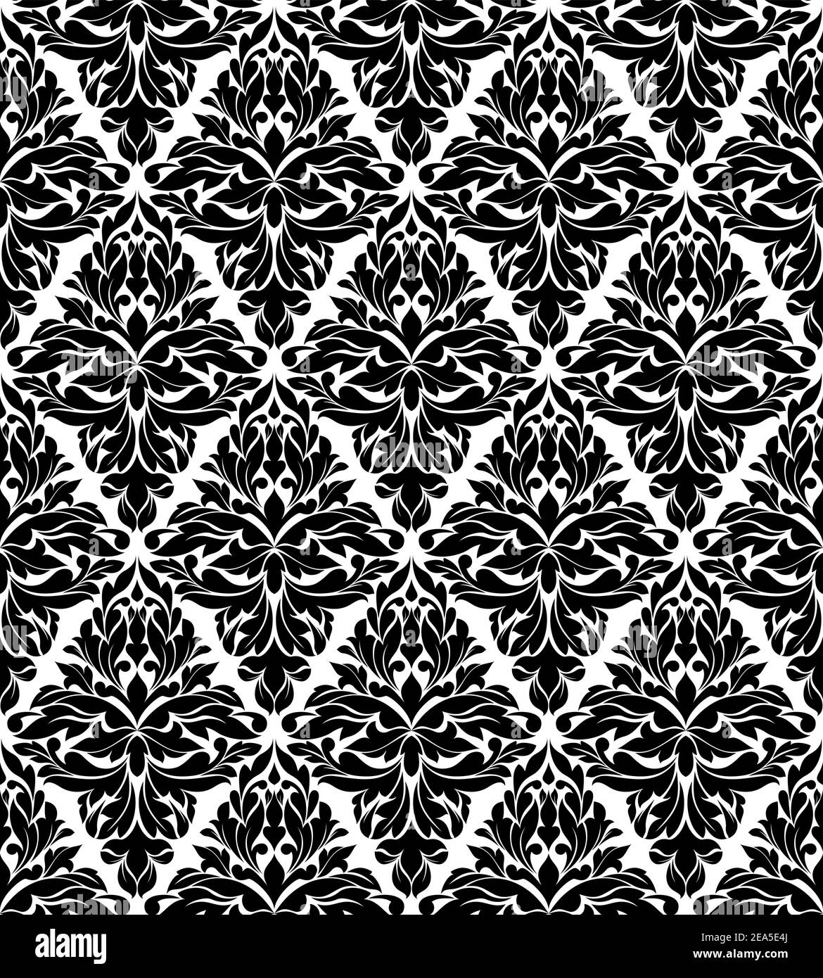 Seamless background in damask style for wrapping paper design Stock ...