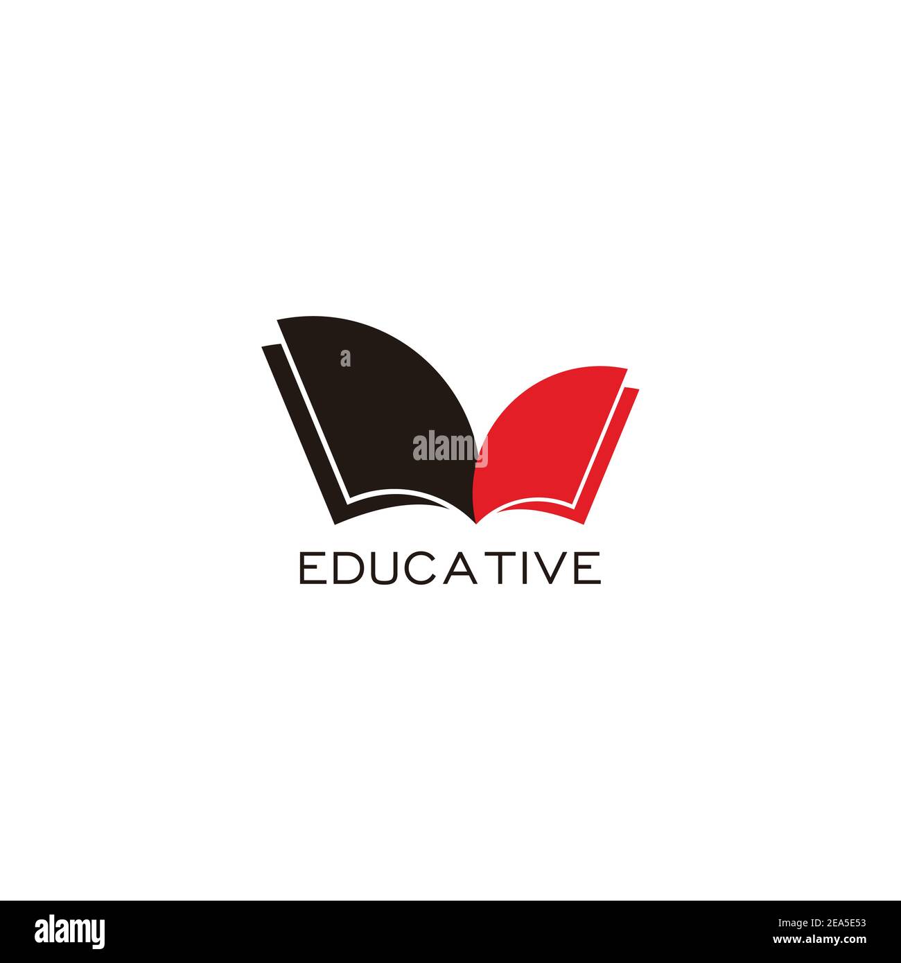 educative colorful books symbol logo vector Stock Vector Image & Art ...