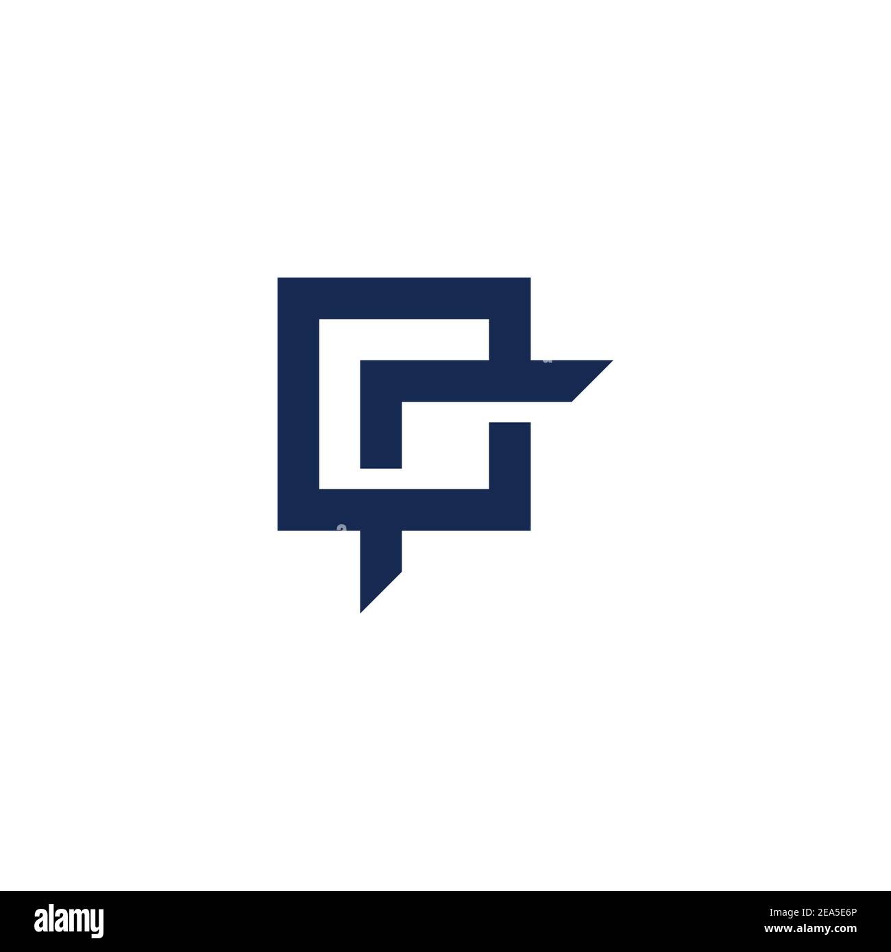 letter er linked overlapping line logo vector Stock Vector Image & Art ...