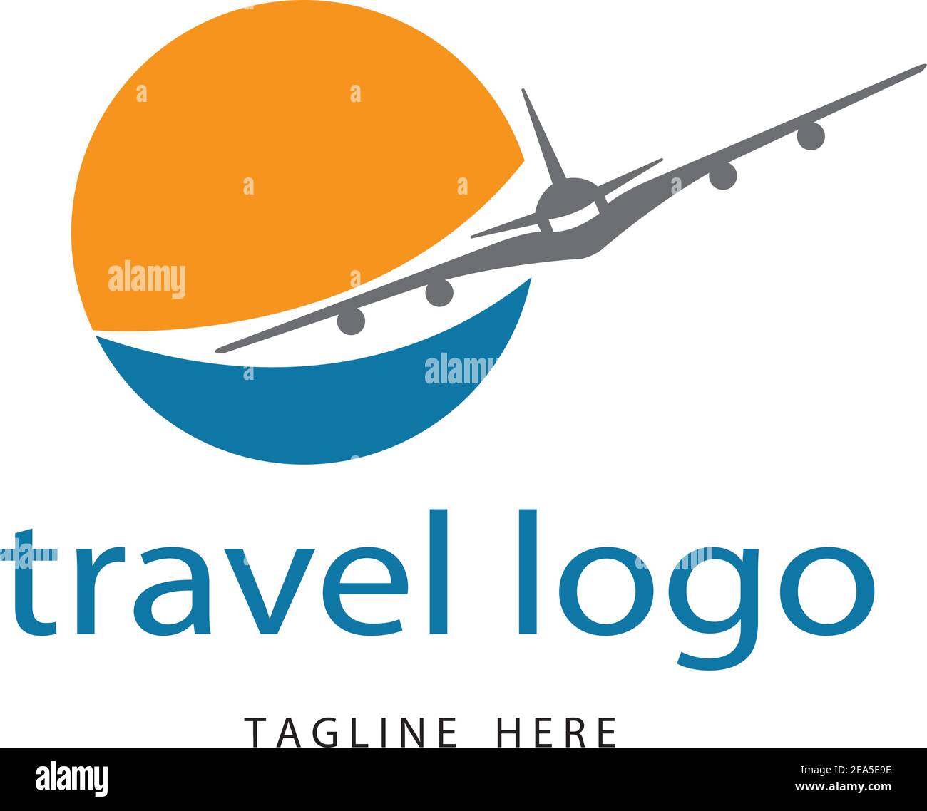 Travel logo vector icon design template-vector Stock Vector Image & Art ...