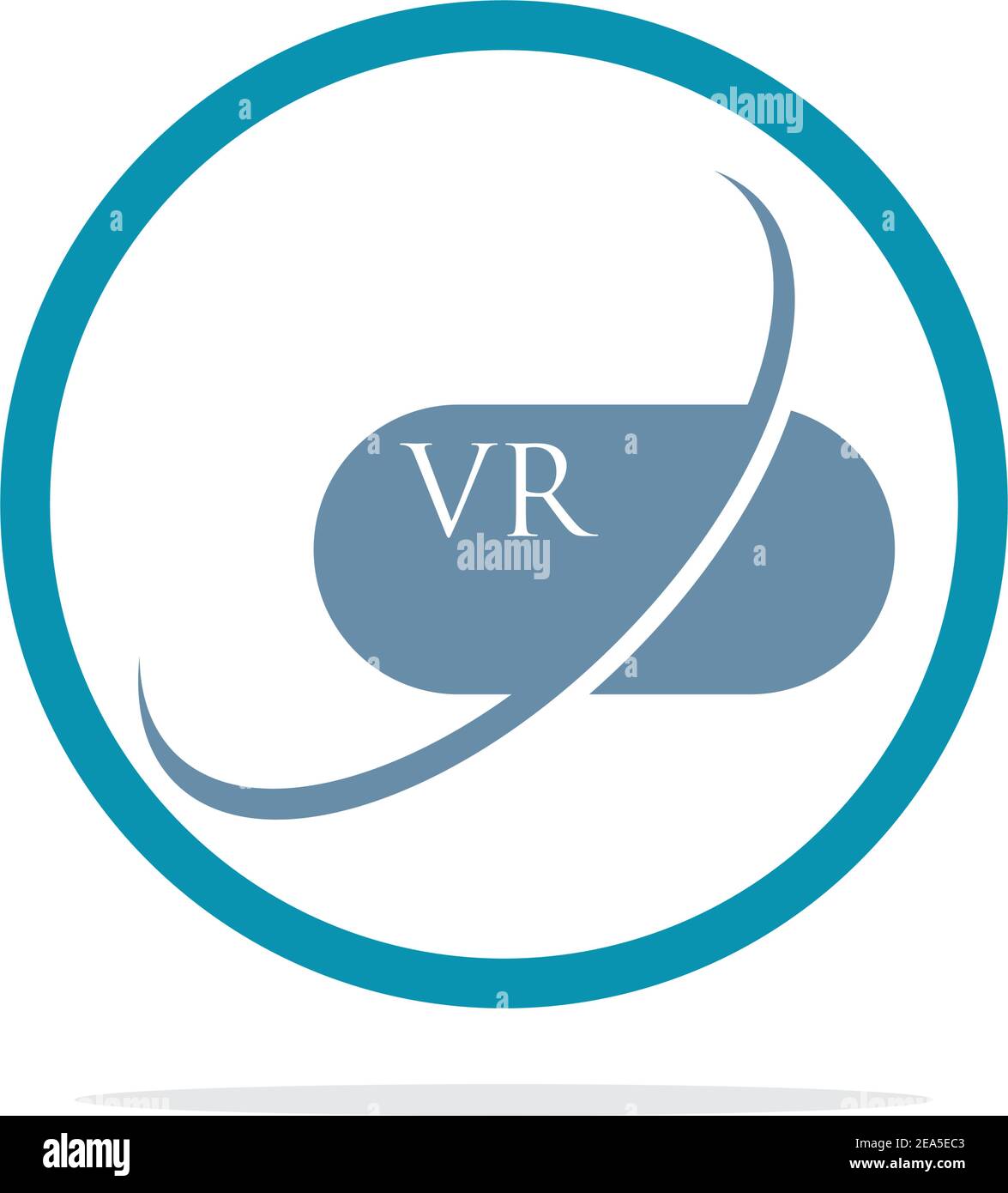 virtual reality logo illustration design template - vector Stock Vector ...