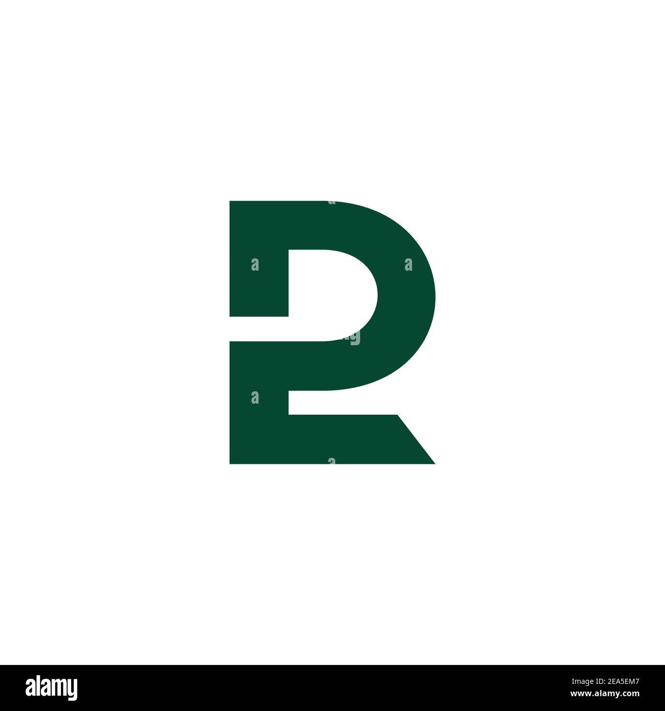 letter D2 linked geometric simple flat logo vector Stock Vector Image ...