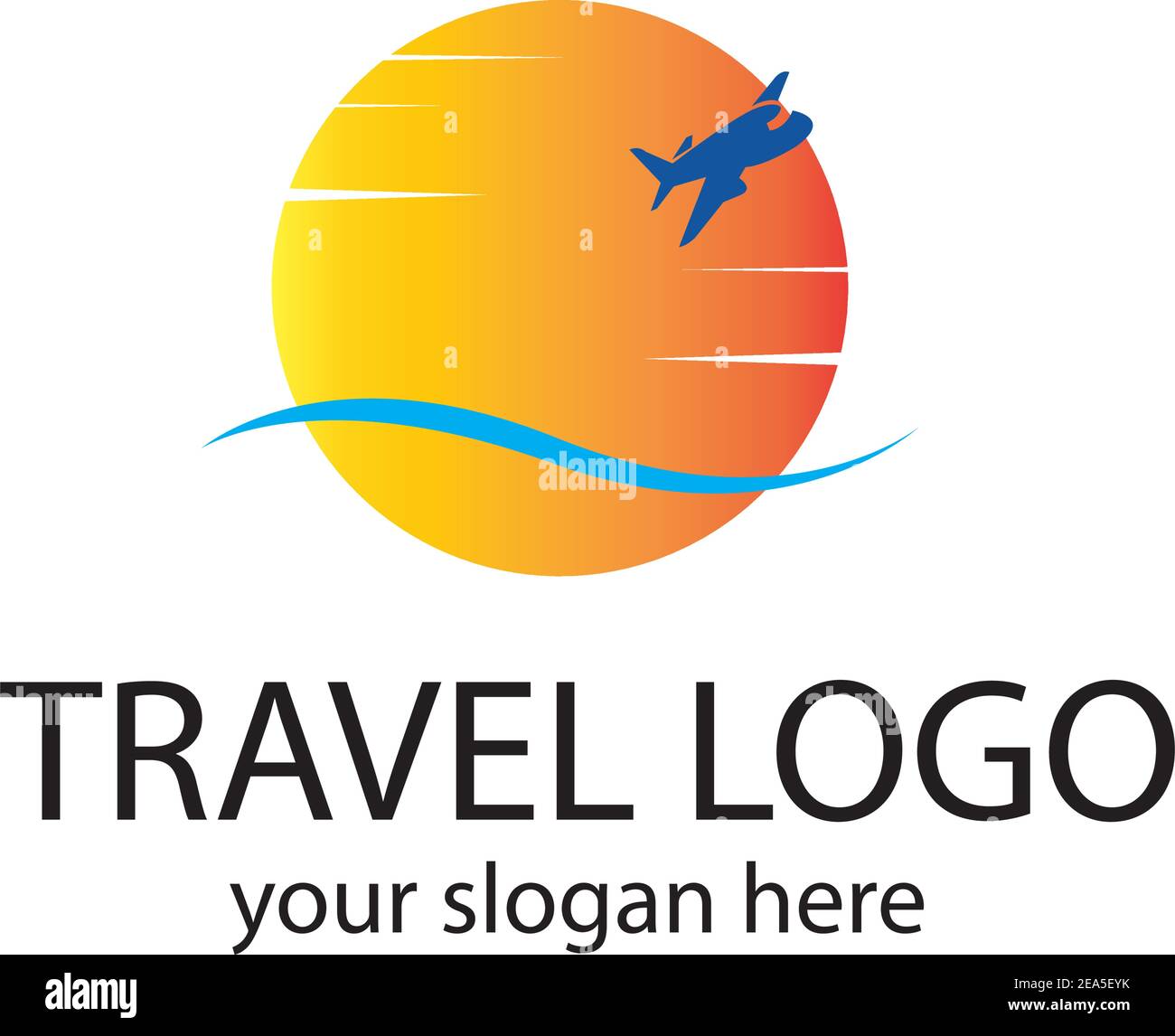 Travel logo vector icon design template-vector Stock Vector Image & Art ...