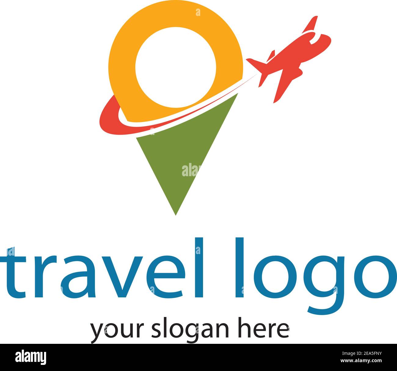 Travel logo vector icon design template-vector Stock Vector Image & Art ...