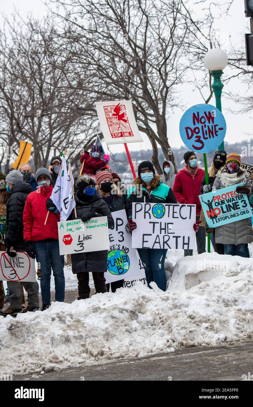 St. Paul, Minnesota. Indigenous groups and opponents of the Enbridge ...