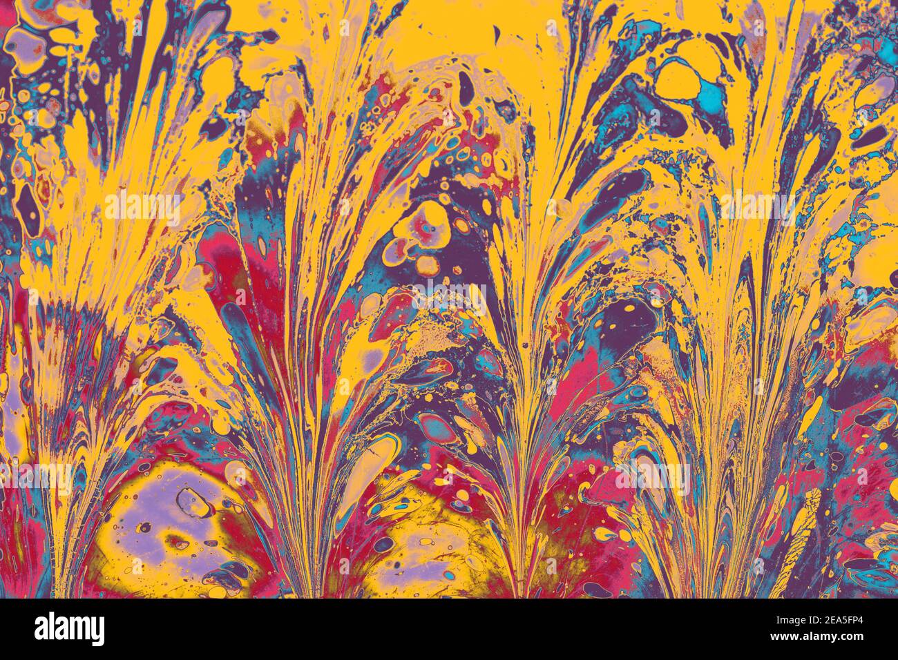 Creative ebru art background with abstract paint. Marbling texture ...