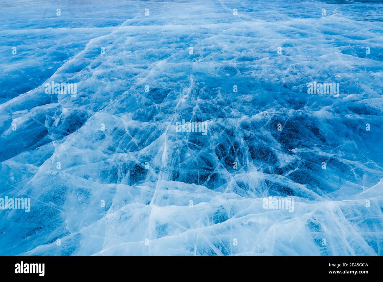Natural breaking ice in frozen water at Lake Baikal, Siberia, Russia Stock Photo - Alamy