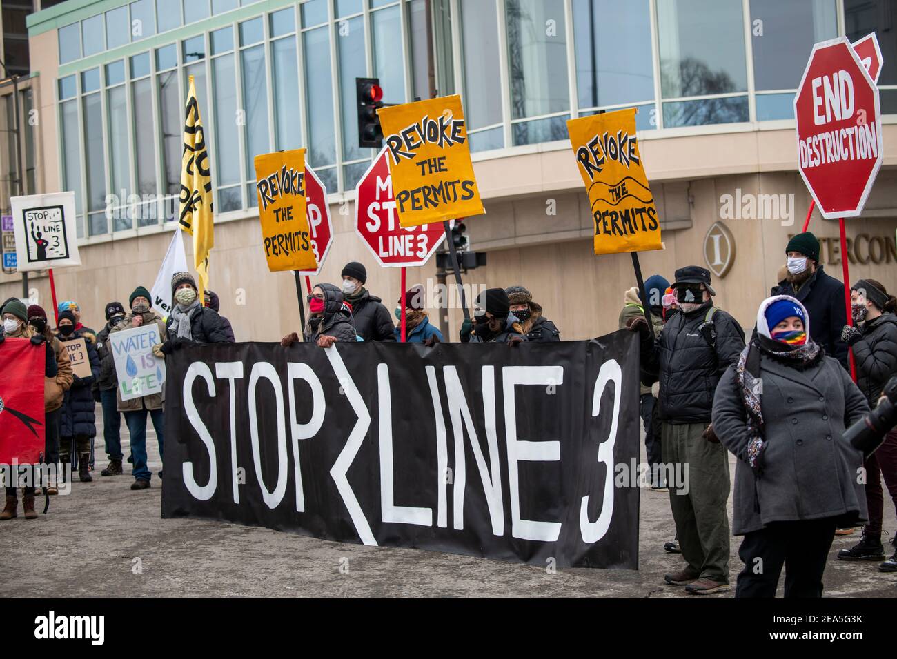 St. Paul, Minnesota. Indigenous groups and opponents of the Enbridge ...