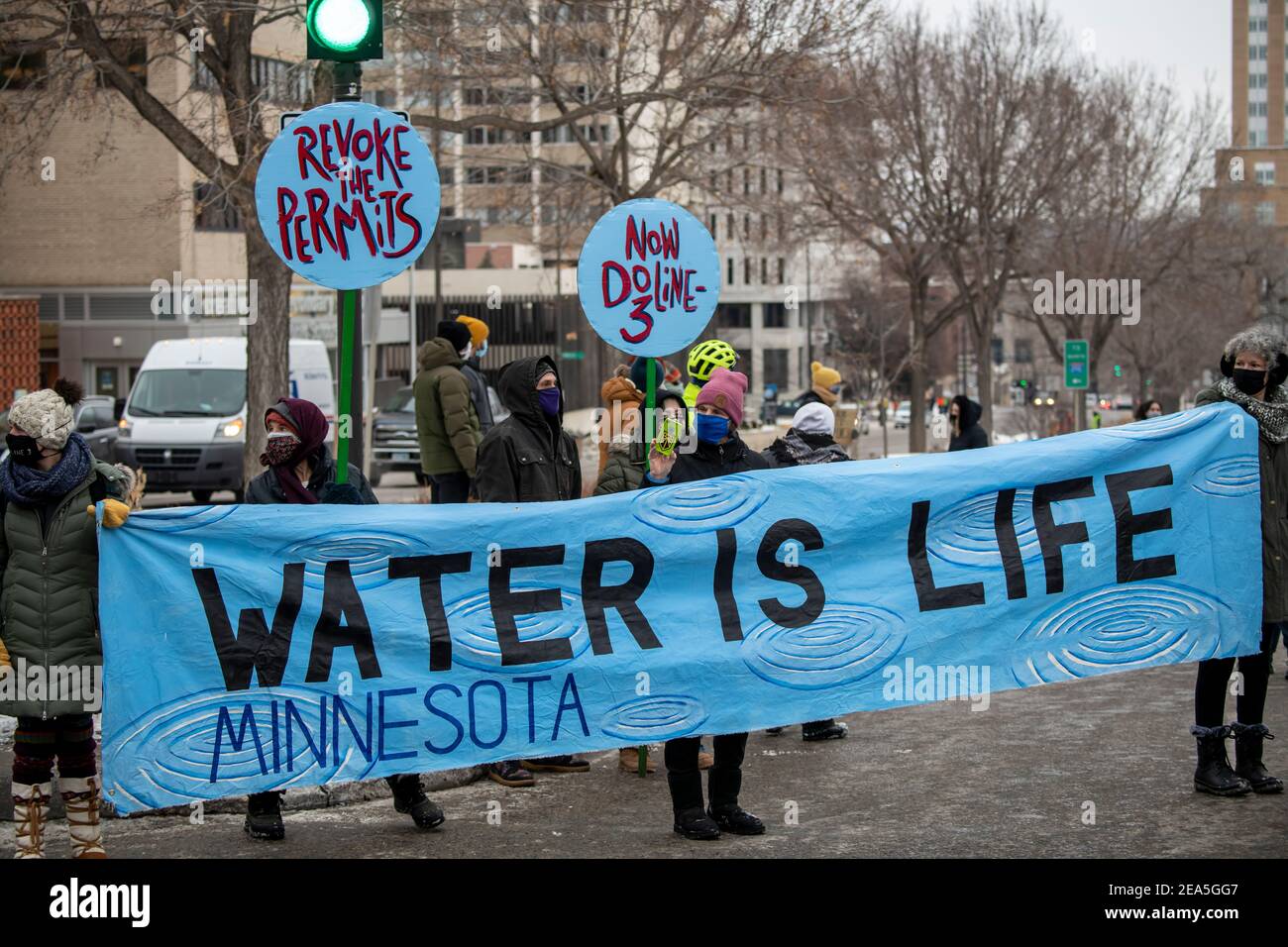 St. Paul, Minnesota. Indigenous groups and opponents of the Enbridge ...