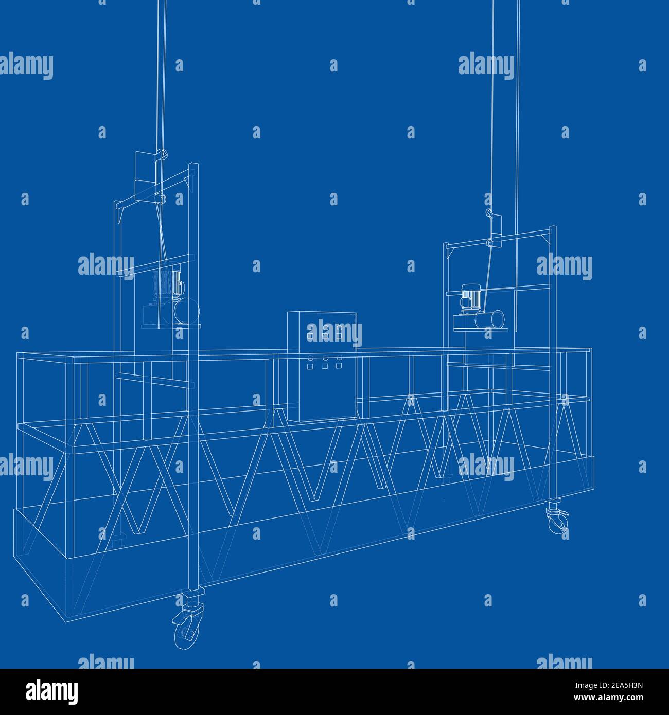Empty construction elevator. Vector Stock Vector Image & Art - Alamy