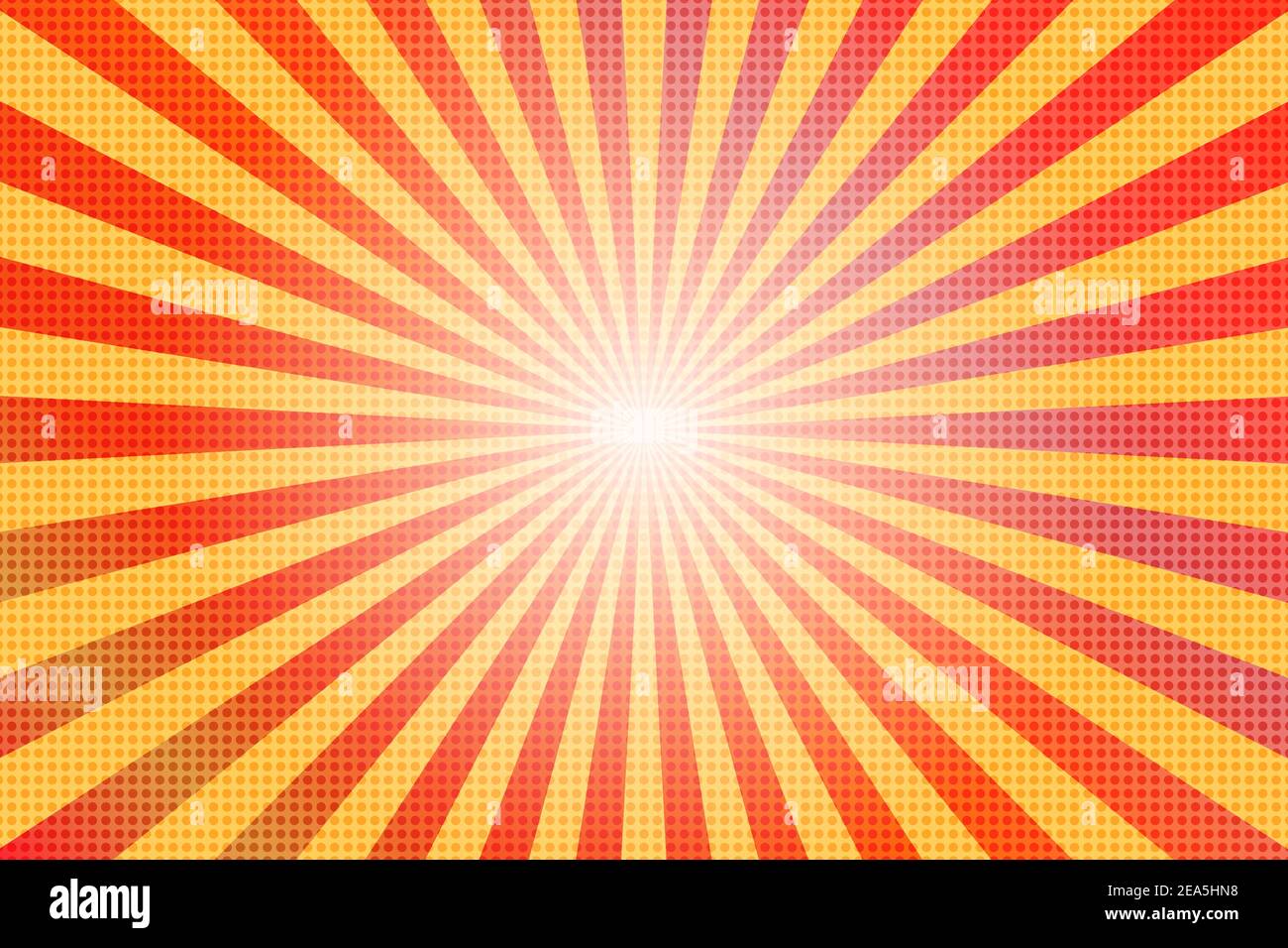 Pop art colorful comics book magazine cover. Striped orange background ...