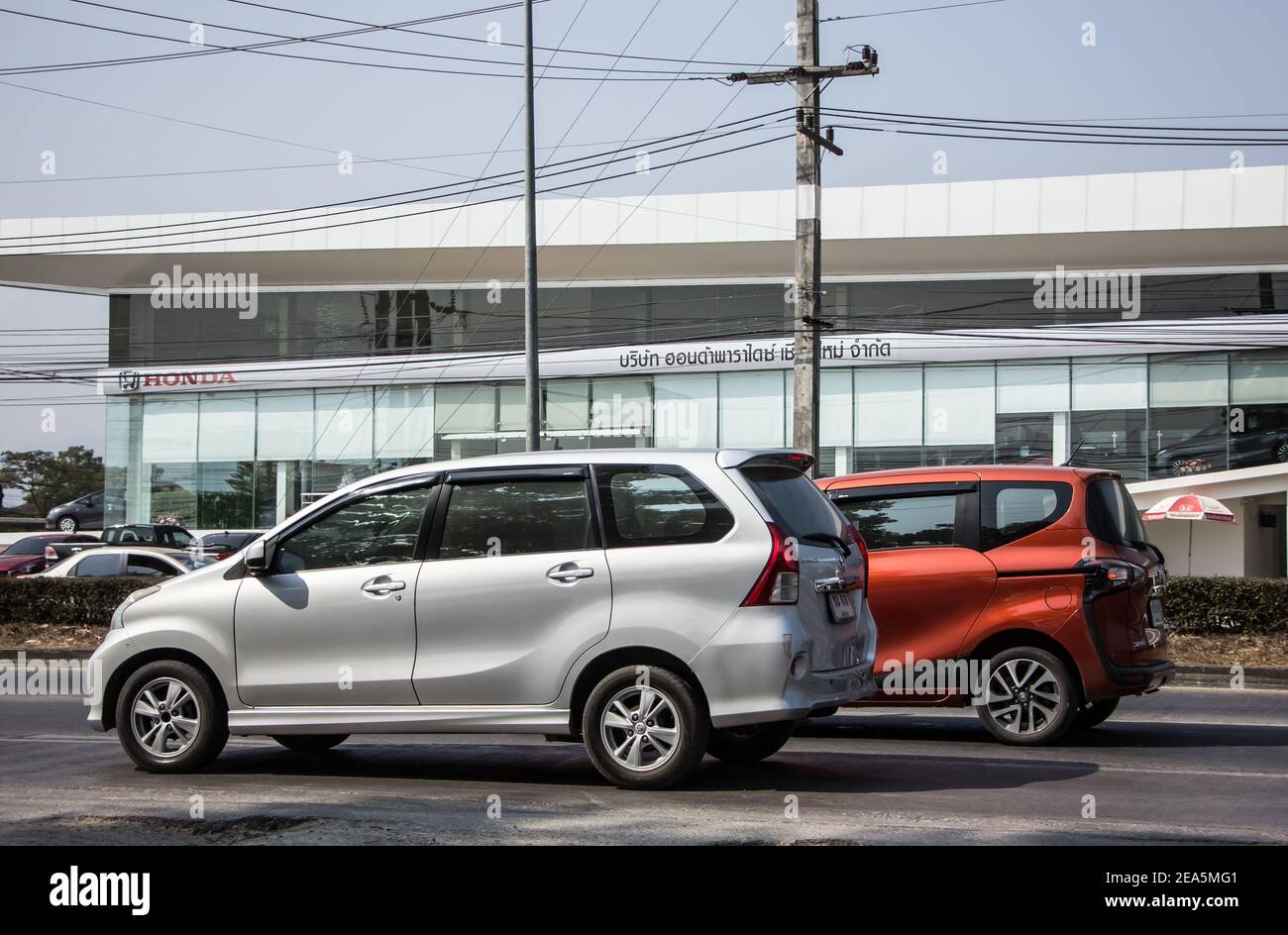 Chiangmai, Thailand - January 19 2021: Private Toyota Avanza car. Mini ...