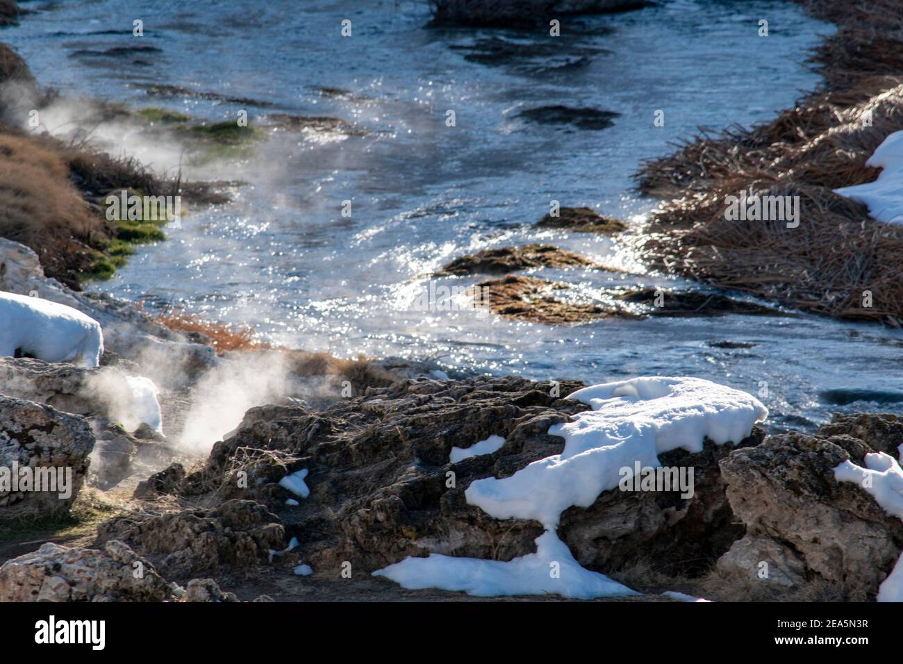 Hot Creek Geological Site is a famous landmark in Mono County. The hot ...