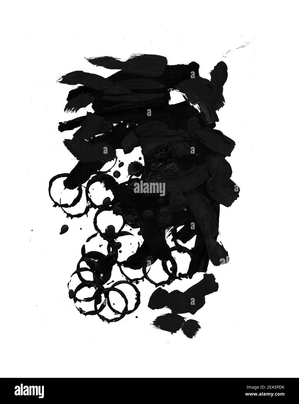 Abstract black ink grunge background Stock Photo - Alamy
