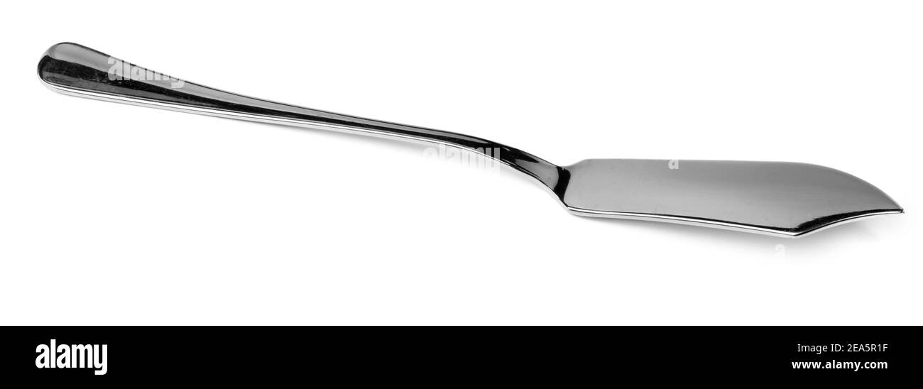 Dining knife for fish isolated on white background Stock Photo - Alamy