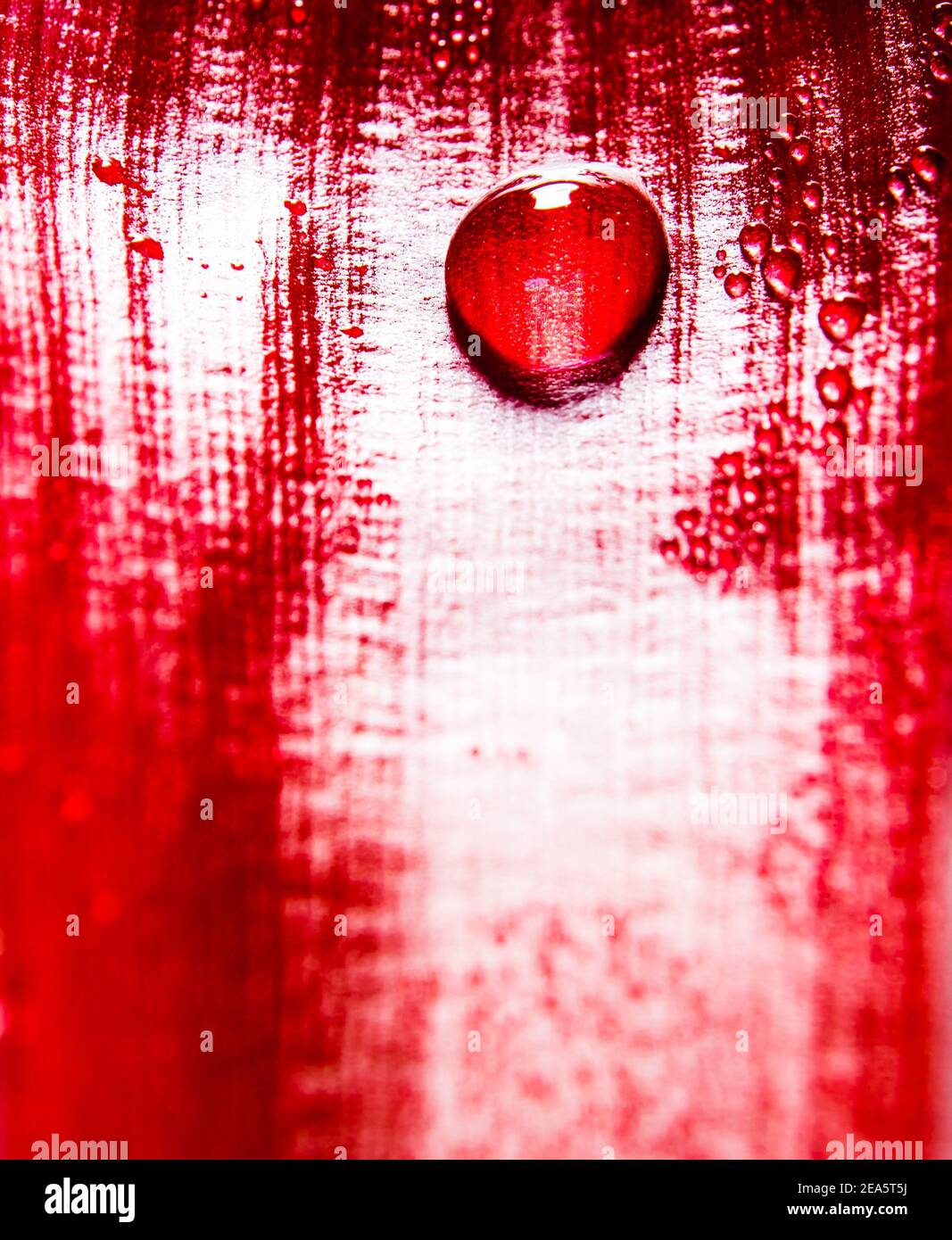 Waterdrop inside the Silver bluggoe banana blossom Stock Photo - Alamy