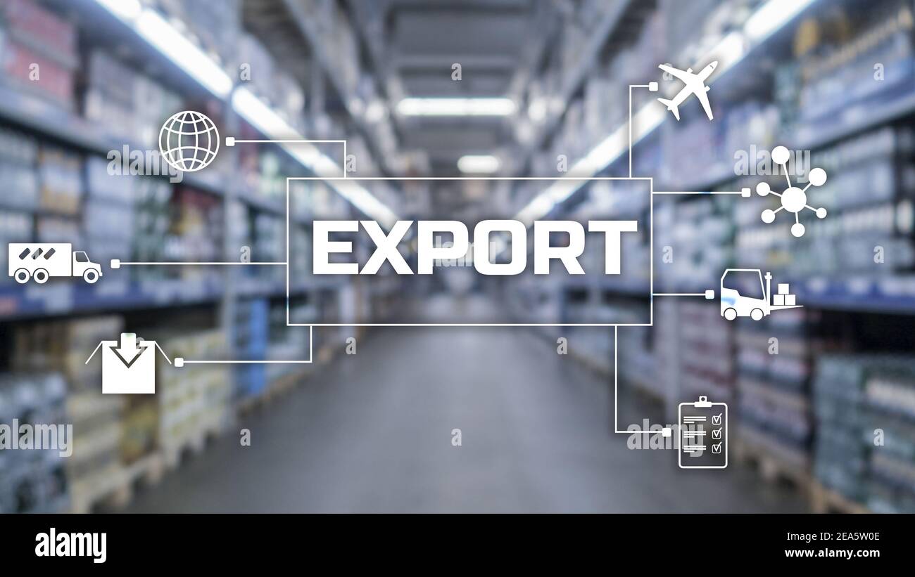 Logistics Import Export background 2021 Stock Photo - Alamy