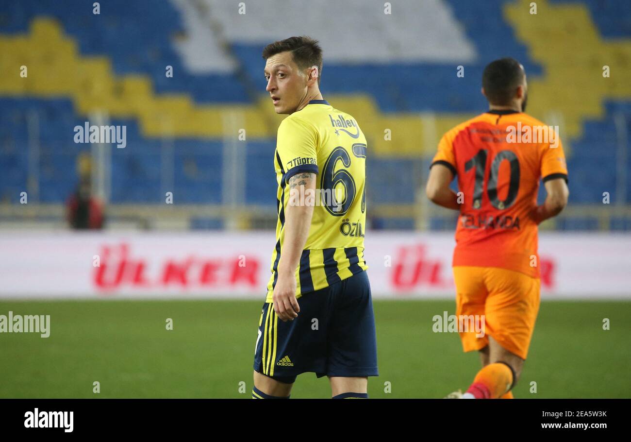 FenerbahceâÂ€Â™s Mesut Ozil, during Fenerbahce - Galatasaray Turkish ...