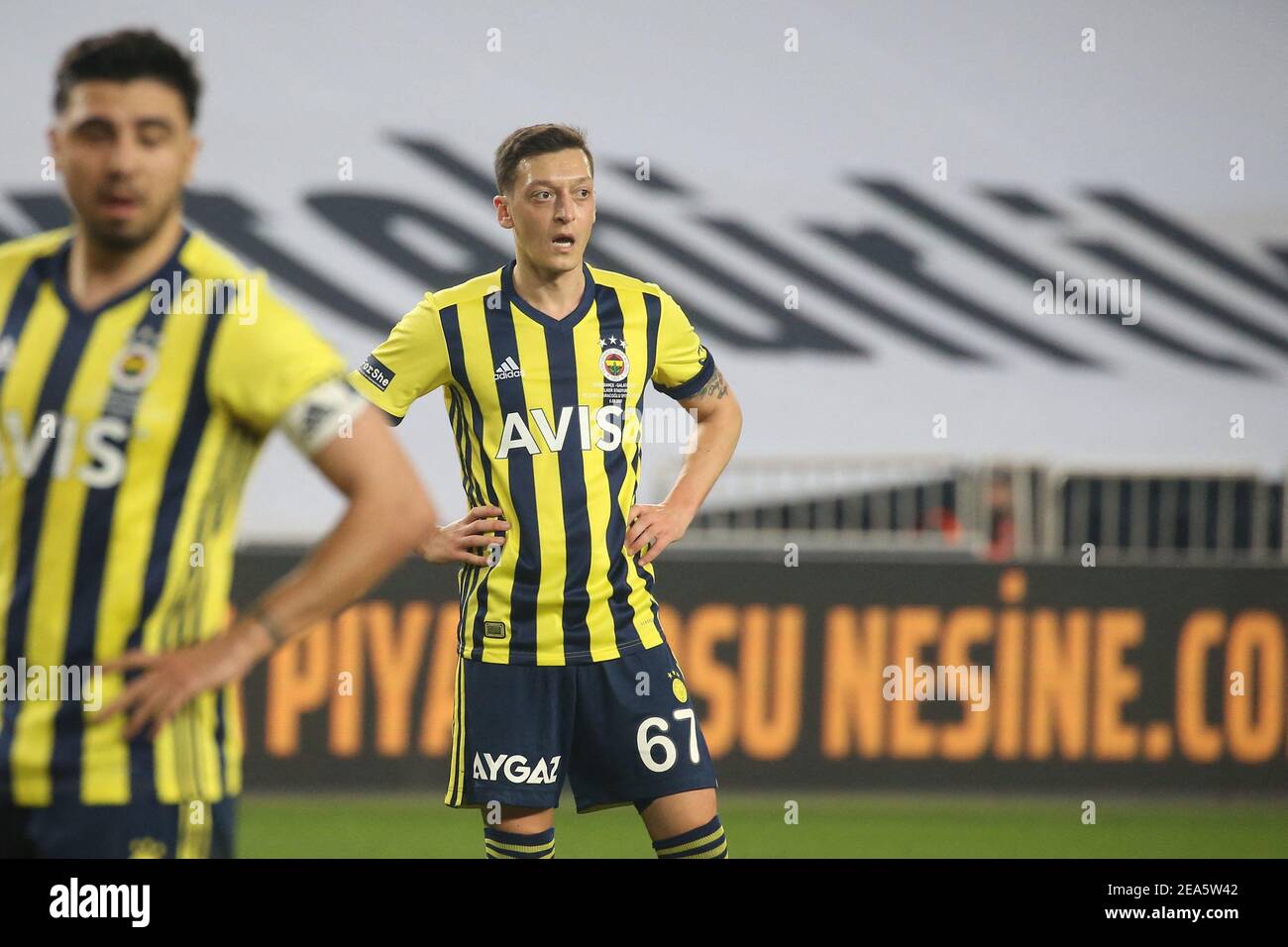 FenerbahceâÂ€Â™s Mesut Ozil, during Fenerbahce - Galatasaray Turkish ...