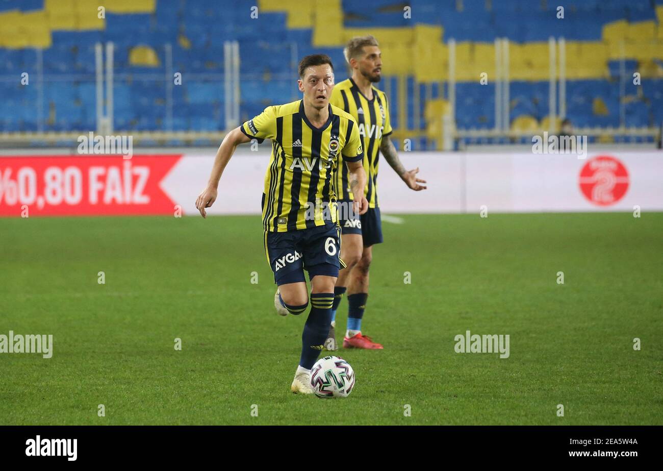 FenerbahceâÂ€Â™s Mesut Ozil, during Fenerbahce - Galatasaray Turkish ...