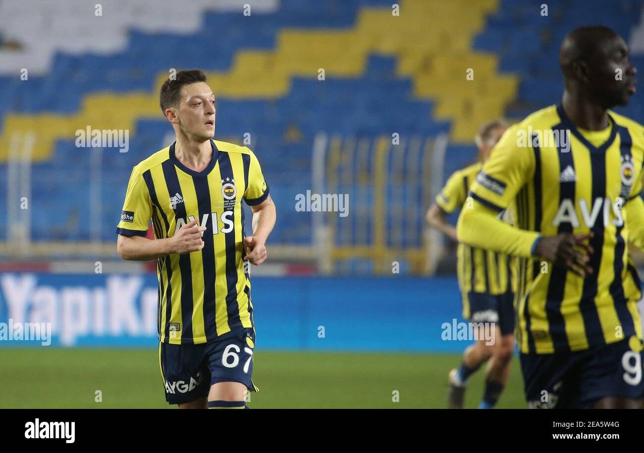 FenerbahceâÂ€Â™s Mesut Ozil, during Fenerbahce - Galatasaray Turkish ...