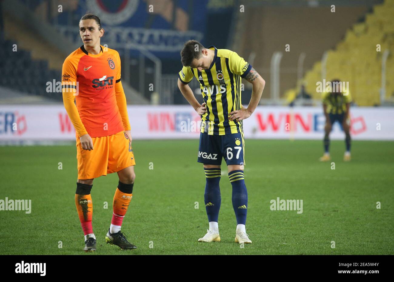 FenerbahceâÂ€Â™s Mesut Ozil, during Fenerbahce - Galatasaray Turkish ...