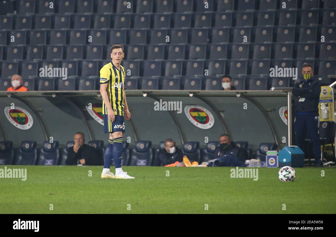 FenerbahceâÂ€Â™s Mesut Ozil, during Fenerbahce - Galatasaray Turkish ...