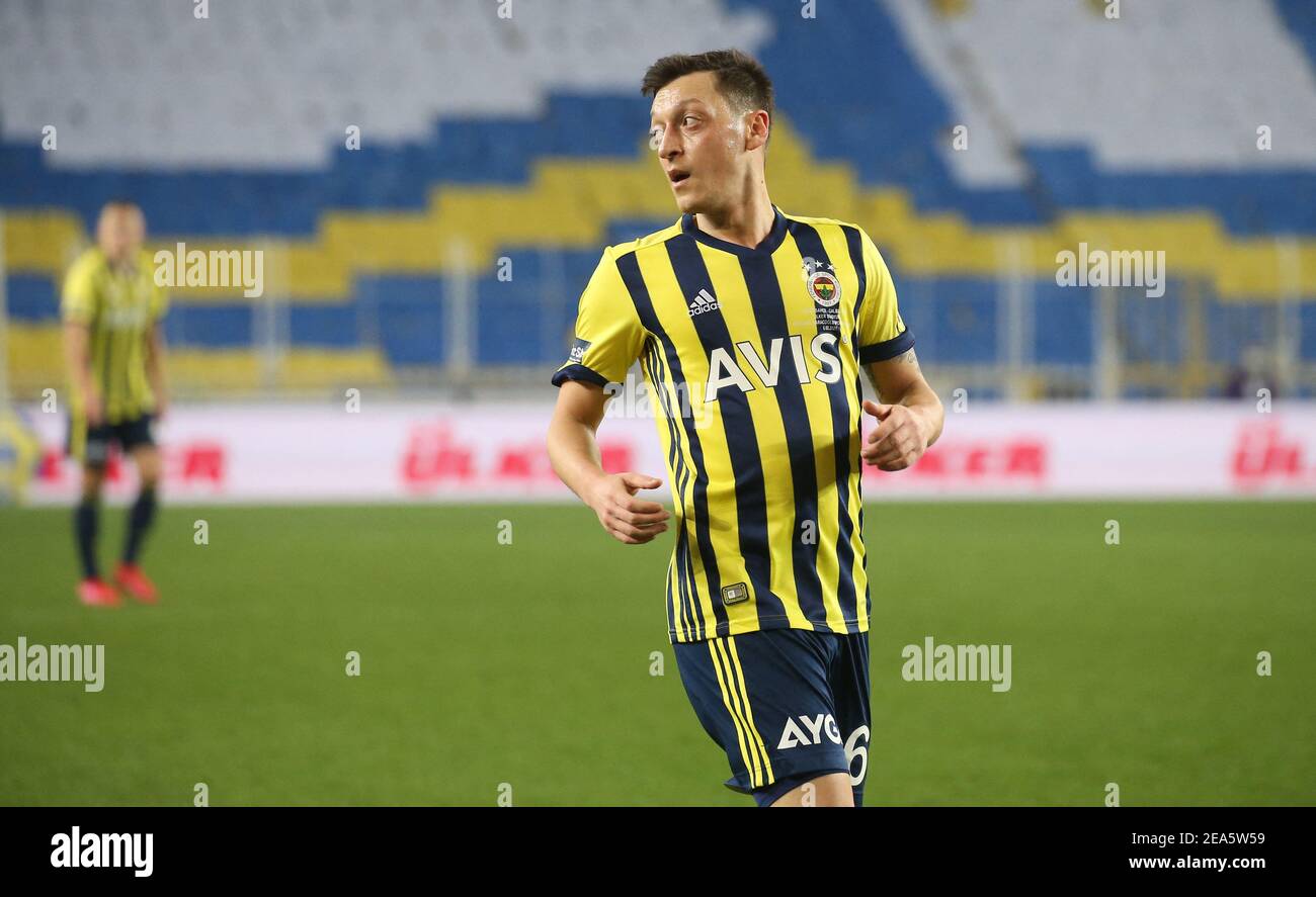 FenerbahceâÂ€Â™s Mesut Ozil, during Fenerbahce - Galatasaray Turkish ...