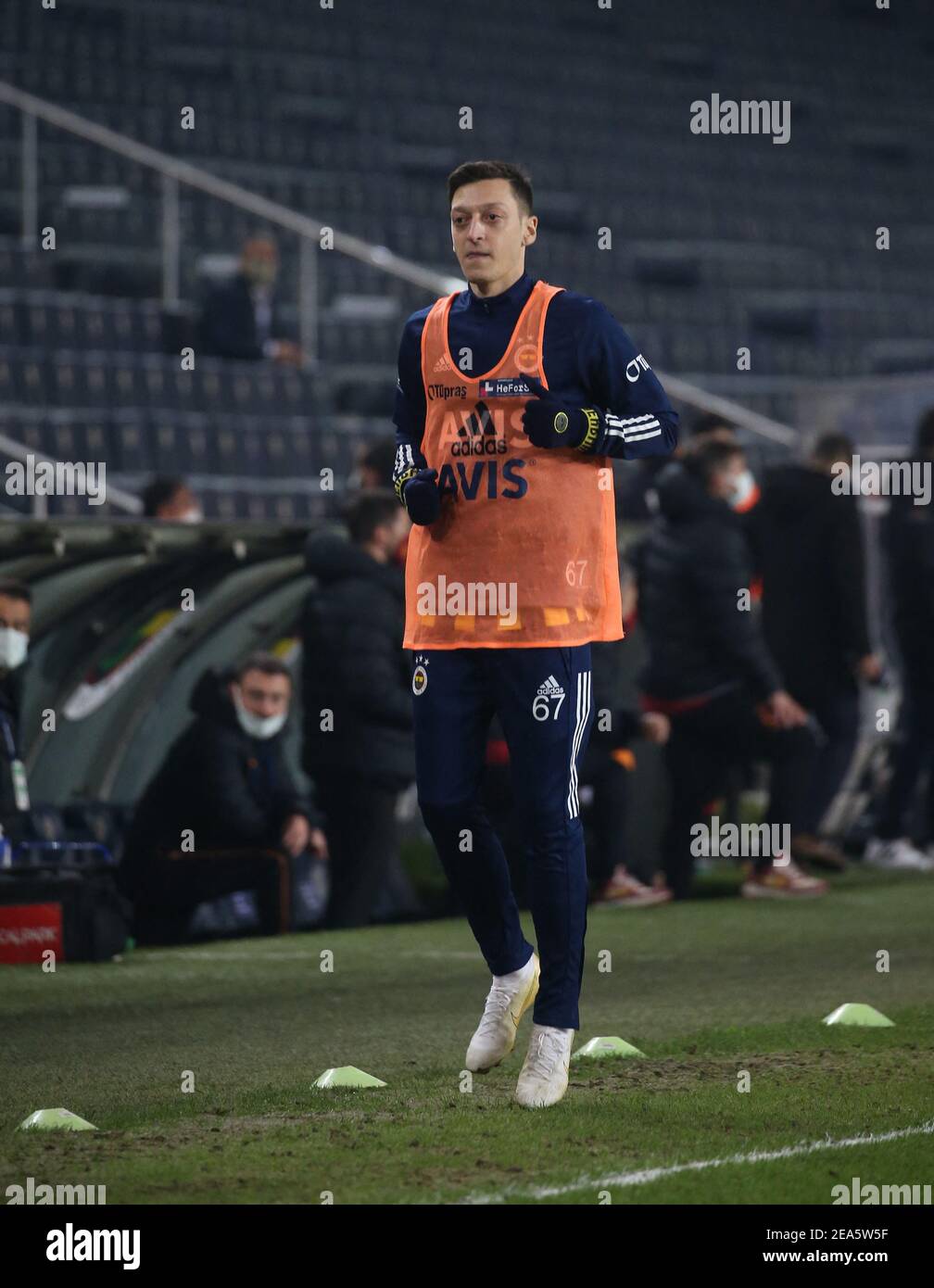 Fenerbahce’s Mesut Ozil, during Fenerbahce - Galatasaray Turkish Super ...